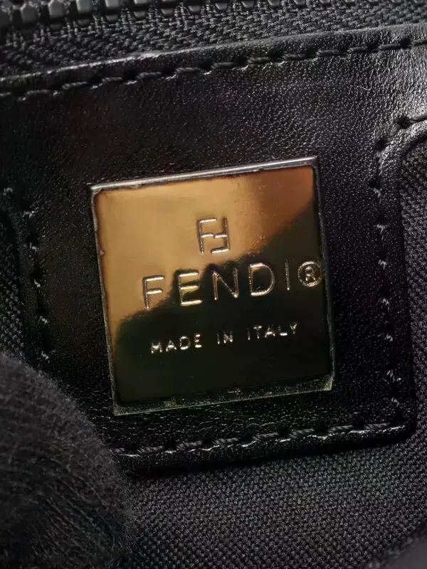 Fendi 2000s Logo-plate Shoulder Bag
