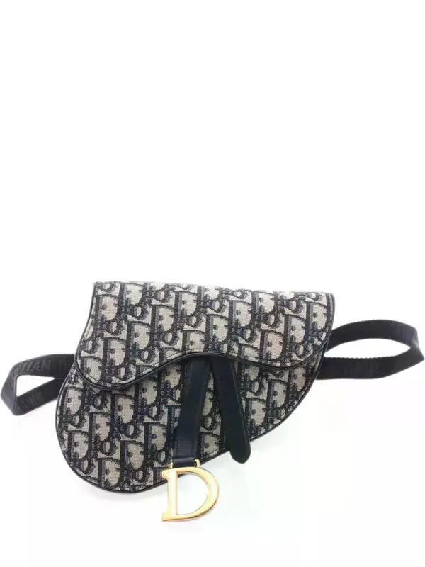 Dior Saddle Oblique Belt Bag - Blue