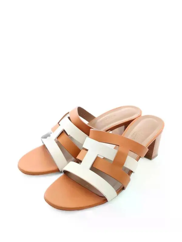 Hermès 2000s Amica Leather Sandals