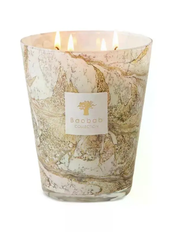 BAOBAB COLLECTION Naïs Marble-effect Four-wick Scented Candle - Neutrals