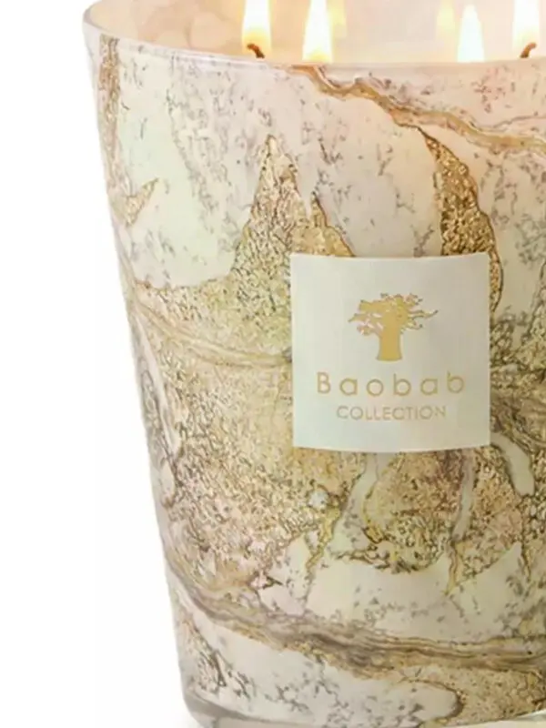 BAOBAB COLLECTION Naïs Marble-effect Four-wick Scented Candle