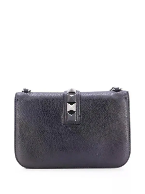 Valentino Garavani Glam Lock Leather Medium Shoulder Bag