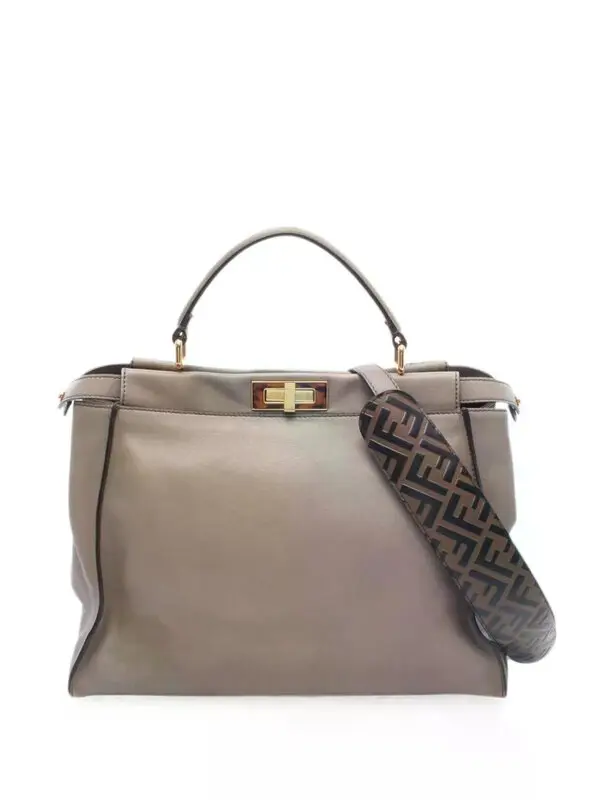 Fendi 2010s Peekaboo Tote Bag - Grey