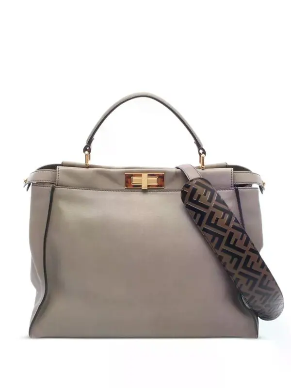Fendi Peekaboo Tote Bag - Grey