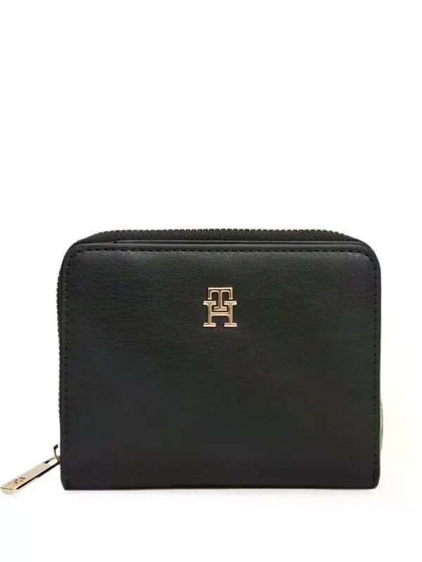 Tommy Hilfiger Logo-plaque Zip-around Wallet - Black