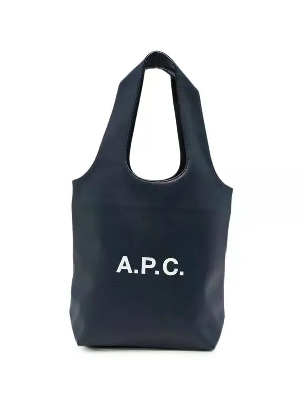 A.p.c. Small Ninon Logo-print Tote Bag - Blue