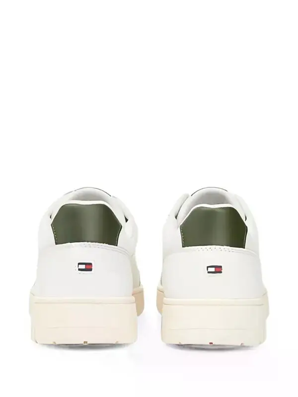 Tommy Hilfiger Lightweight Basketball Leather Sneakers - White