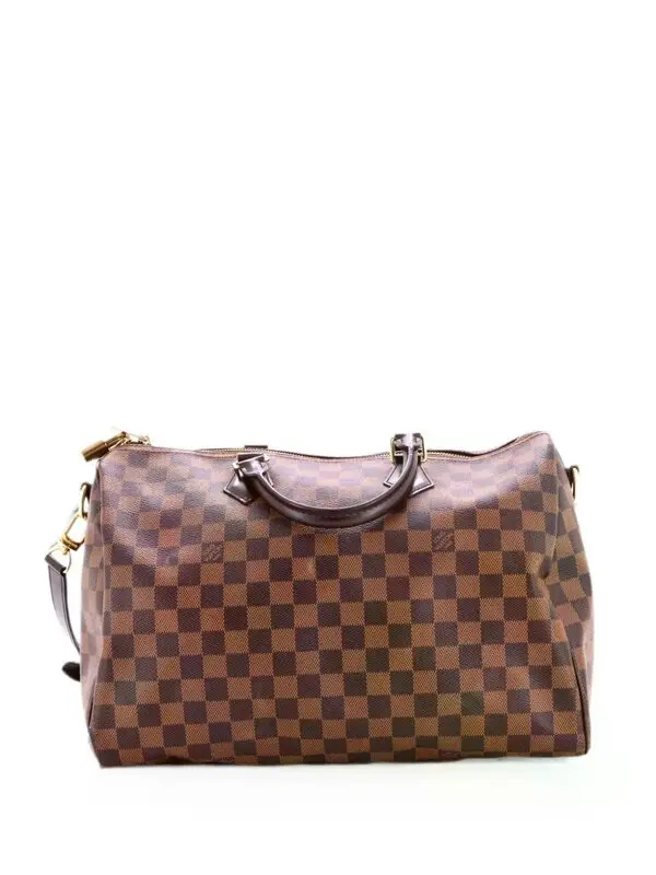 LOUIS VUITTON Speedy Bandouliere Bag Damier 35 Satchel - Brown