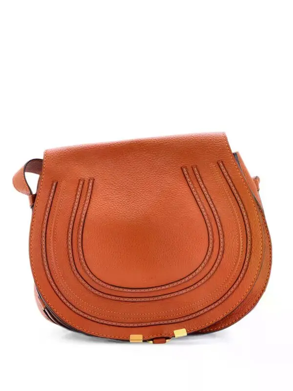 Chloé Marcie Leather Medium Crossbody Bag - Brown