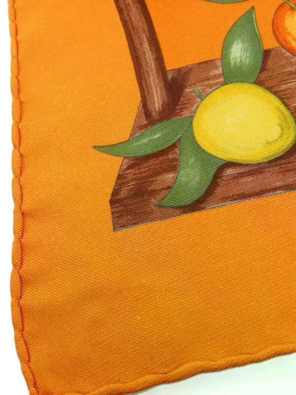Hermès 2000s Oranges And Lemons Scarf