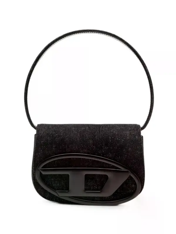 DIESEL® 1dr Logo-plaque Shoulder Bag - Black