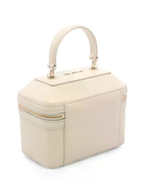 BVLGARI Ivory Leather Serpenti Mini Tote Bag