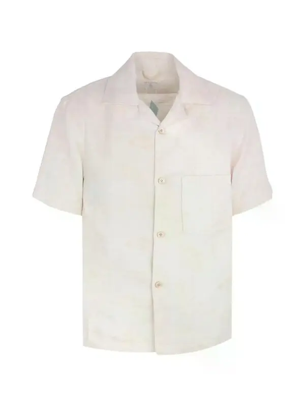 Eleventy Paisley-patterned Short-sleeve Shirt - Neutrals
