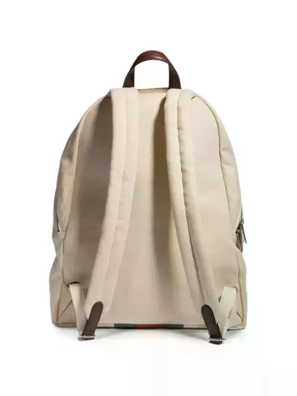 Gucci Positano Web-stripe Zip-front Backpack