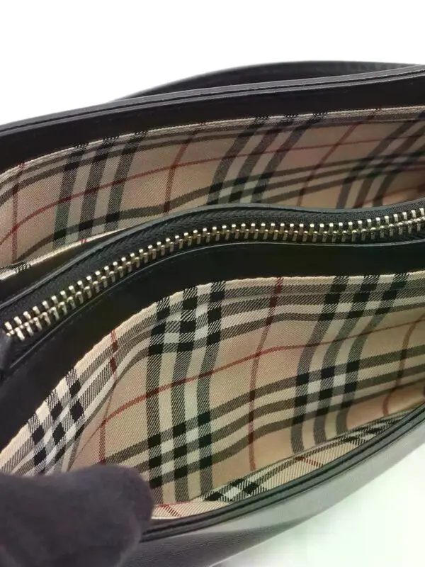 Burberry 2010s Logo Embossed Shoulder Bag