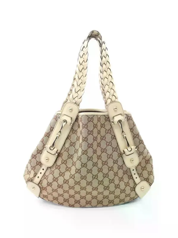 Gucci 2010s Gg-logo Patterned Tote Bag - Neutrals