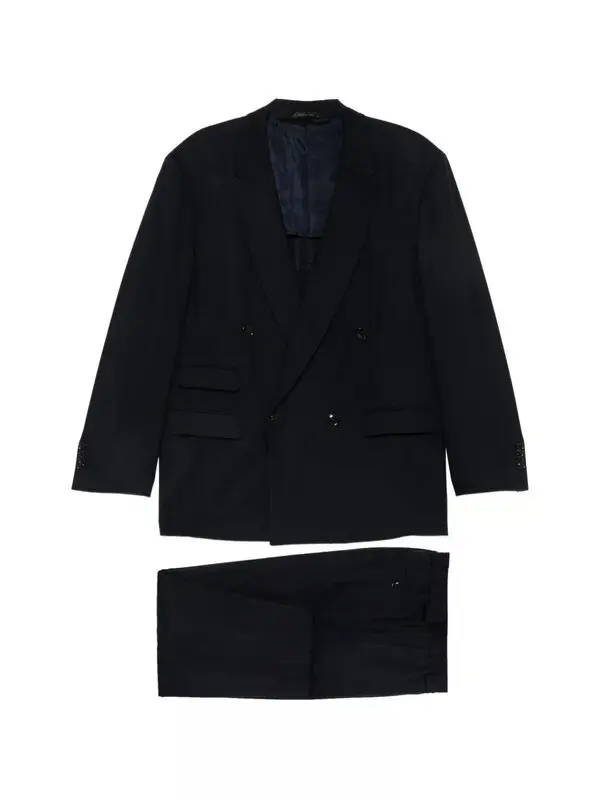 Giorgio Armani Double-breasted Suit - Blue