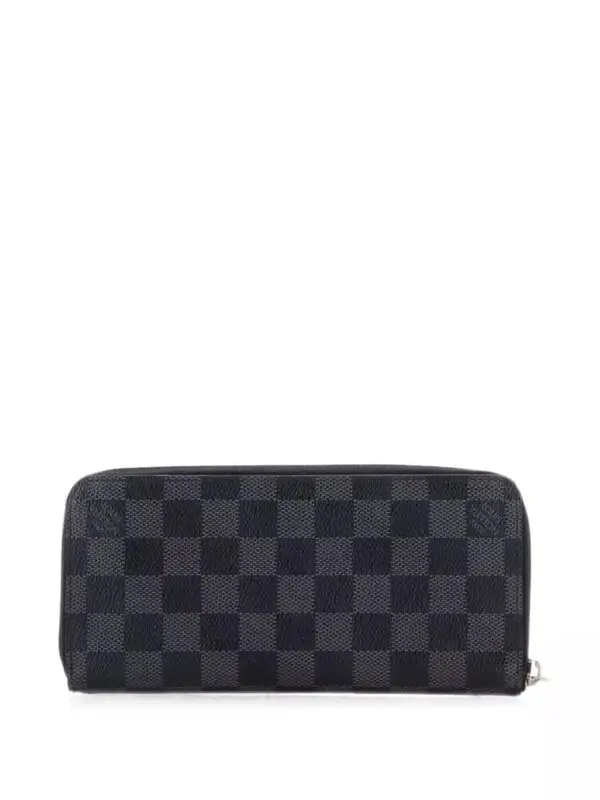 LOUIS VUITTON Zippy Wallet Damier Graphite Vertical Small Wallets