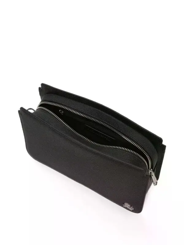 Karl Lagerfeld K/autograph Leather Pouch - Black