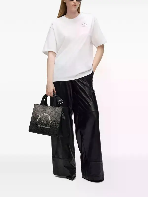 Karl Lagerfeld Rue St-guillaume Rhinestone Tote Bag