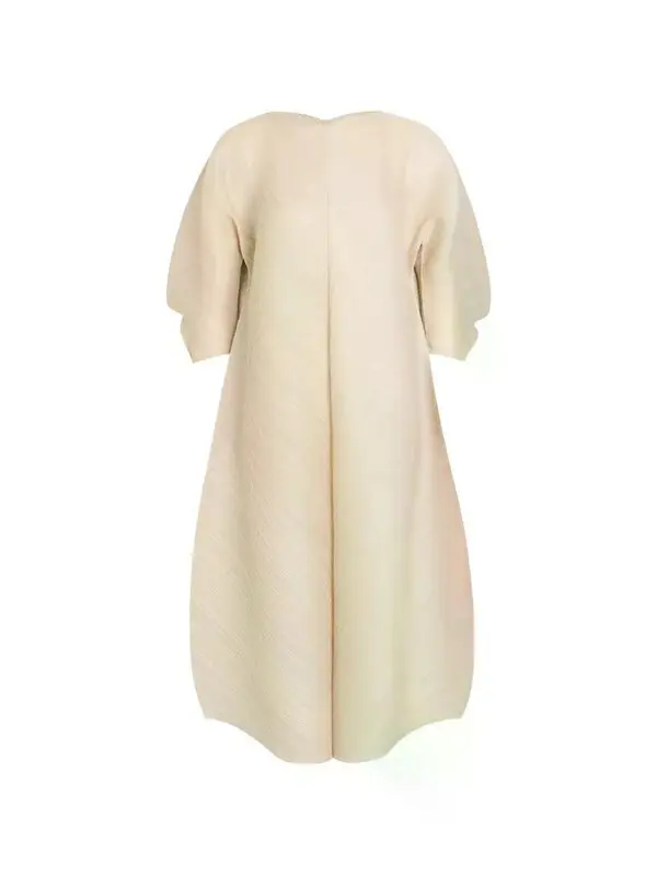 Issey Miyake Pleated Cocoon Midi Dress