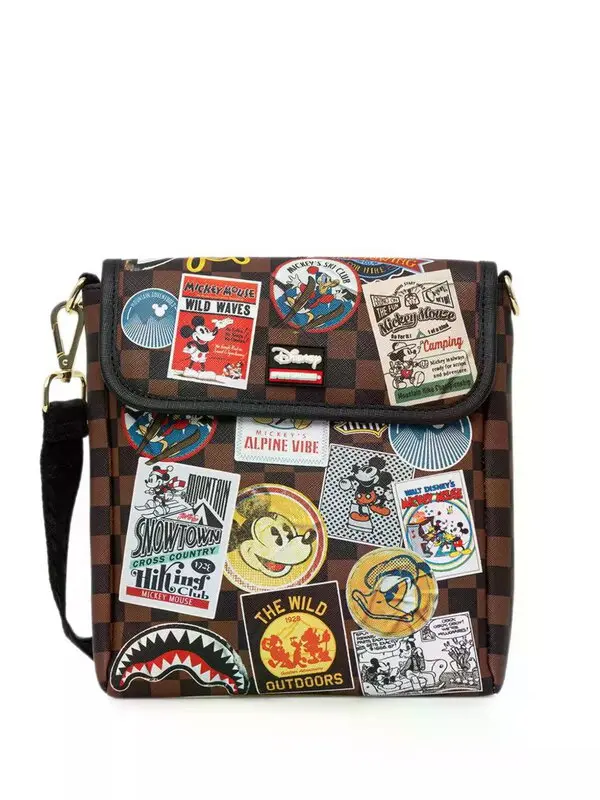 SPRAYGROUND X Disney Checkerboard Messenger Bag - Brown