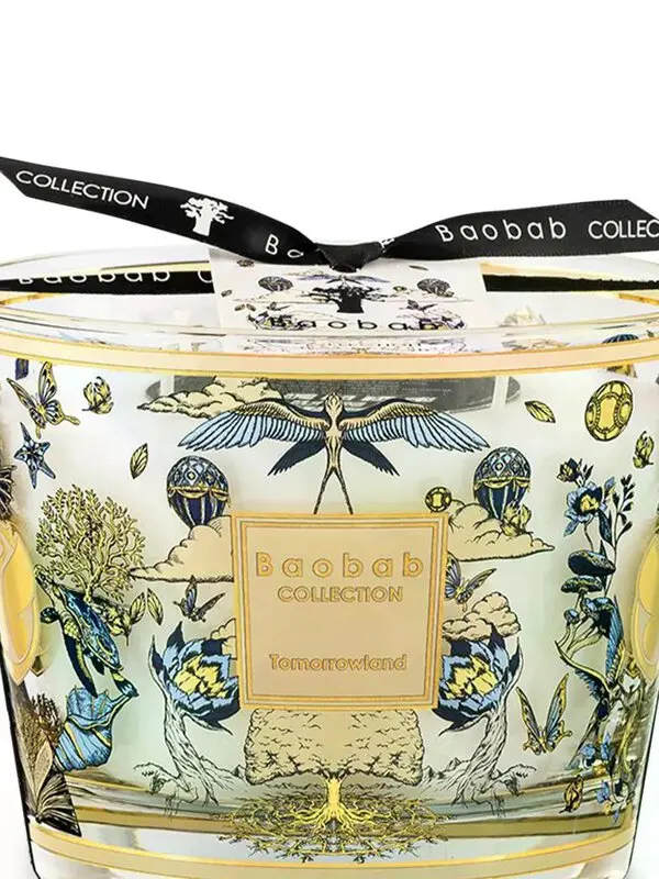 BAOBAB COLLECTION Tomorrowland Printed Candle - White