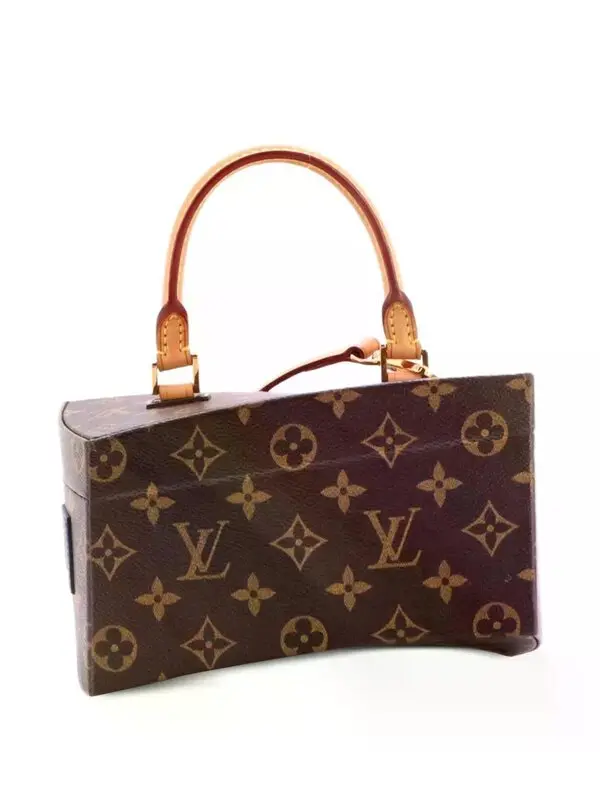 LOUIS VUITTON Twisted Box Bag Monogram Canvas Satchel