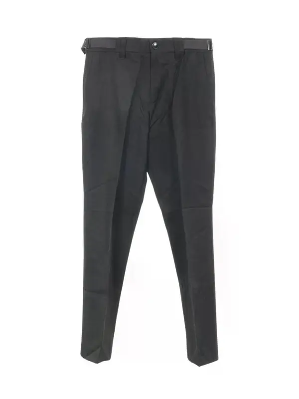 Burberry Belted Tailored Trousers - Black