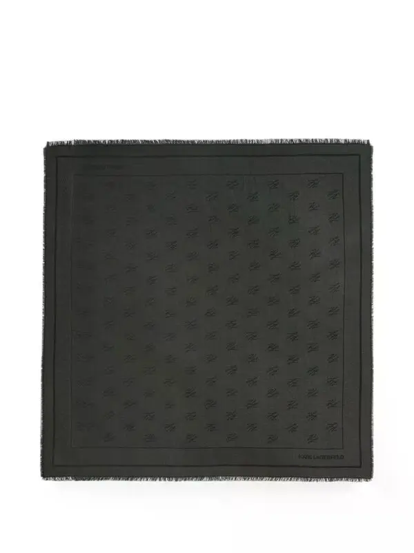 Karl Lagerfeld K/autograph All-over-print Jacquard Scarf - Black