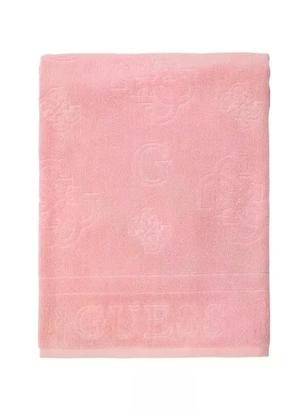 Guess Logo-jacquard Beach Towel - Pink