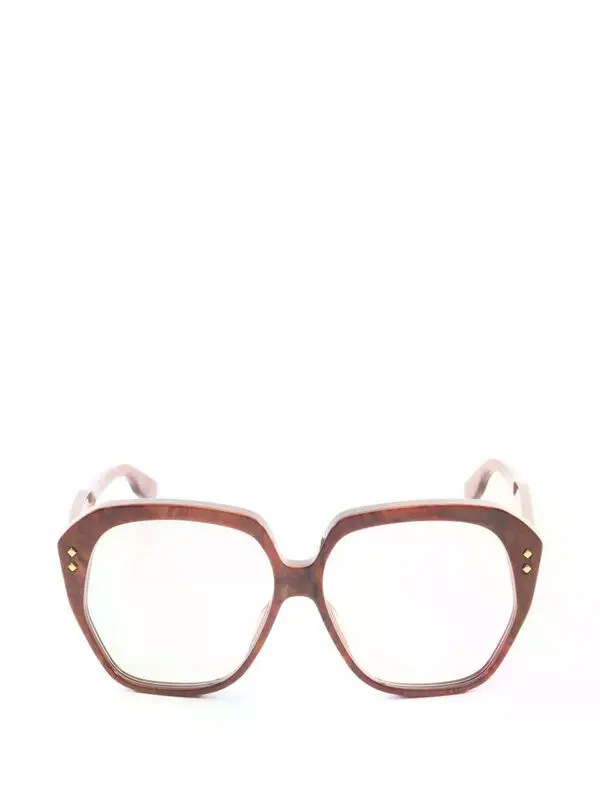Gucci Square Frame Sunglasses - Brown