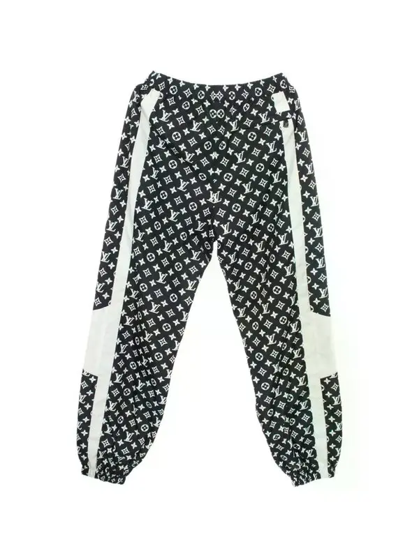 LOUIS VUITTON 2020s Monogram Track Pants - Black