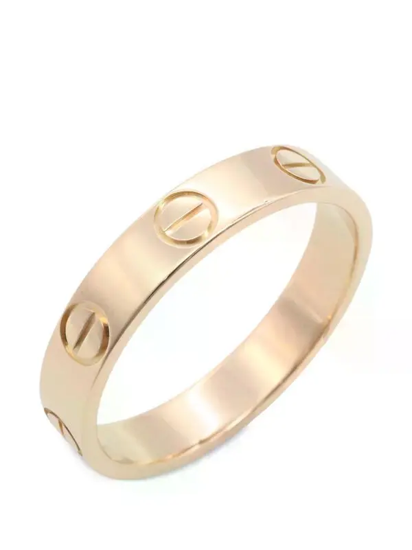 Cartier Rose Gold Polished Love Ring - Pink