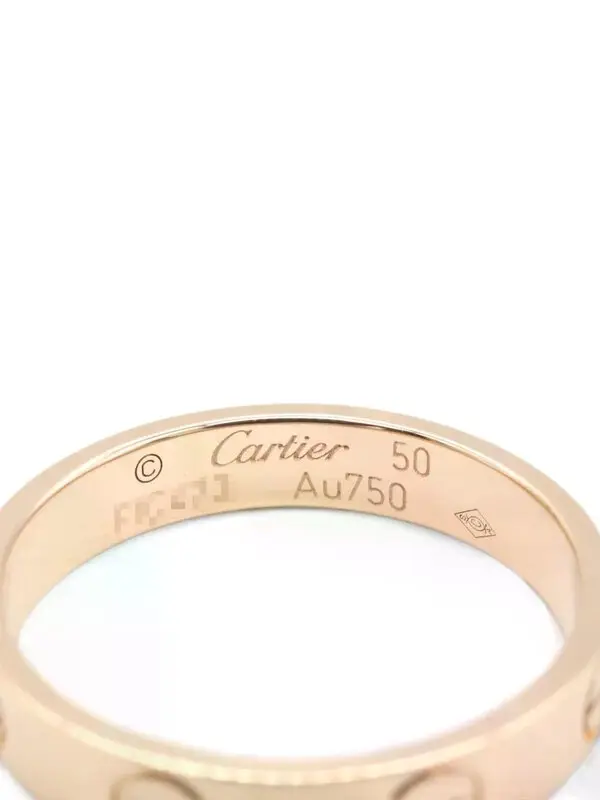 Cartier Rose Gold Polished Love Ring - Pink