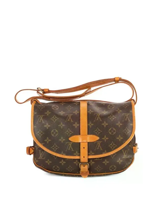 LOUIS VUITTON 1996 Pm Saumur Monogram Canvas Shoulder Bag