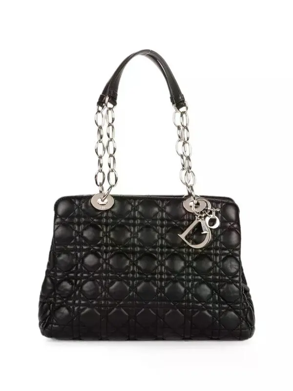 Dior Medium Soft Shopping Tote Bag - Black