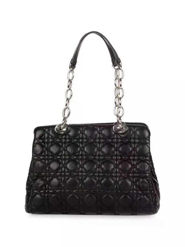 Dior Medium Soft Shopping Tote Bag - Black