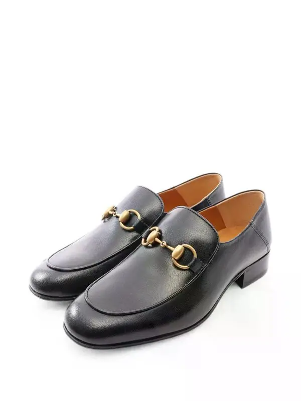 Gucci Horsebit Leather Loafers - Black
