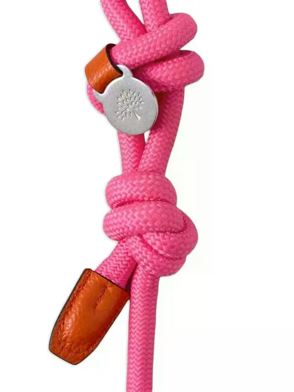 Mulberry Knotted Rope Keyring - Pink