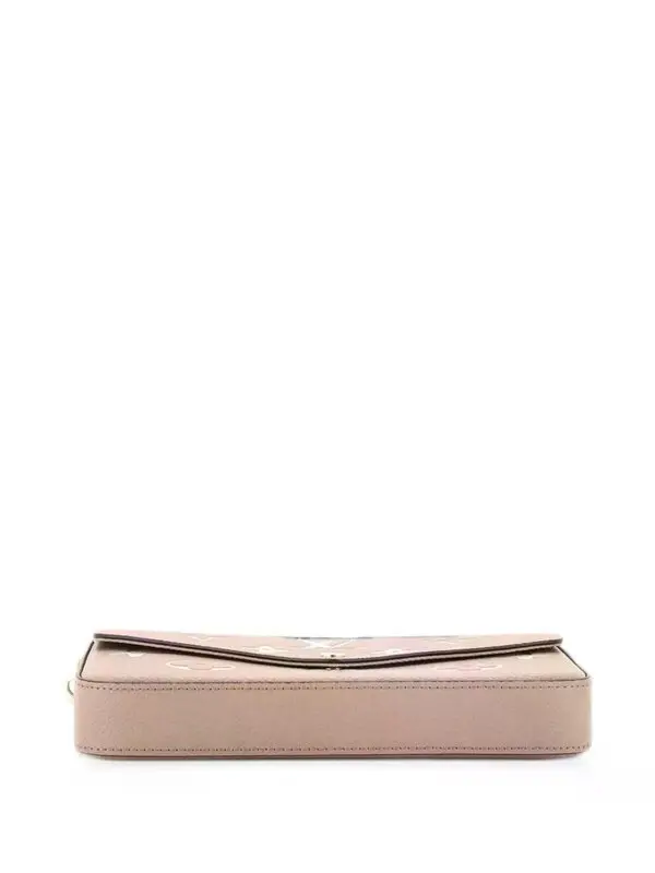 LOUIS VUITTON Felicie Pochette Bicolor Monogram Empreinte Giant Crossbody Bag - Neutrals