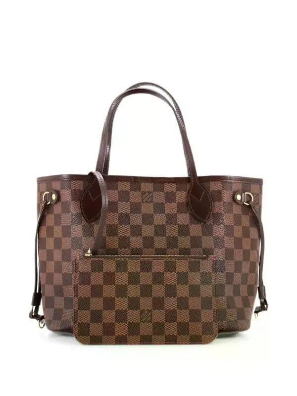LOUIS VUITTON Neverfull Nm Damier Pm Tote Bag - Brown