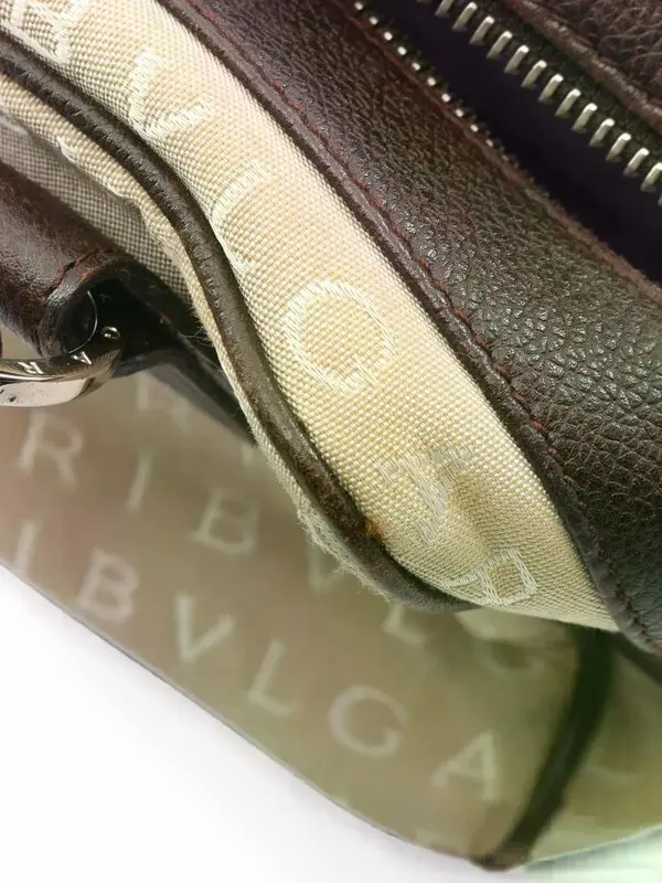 BVLGARI Logomania Canvas Top Handle Bag