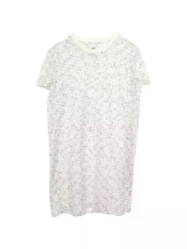 Hermès 2010s Bolduc Au Carre Midi Dress - White