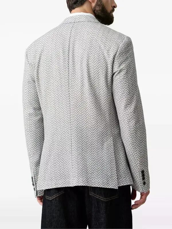 JOOP! Herringbone-pattern Notch-lapels Blazer