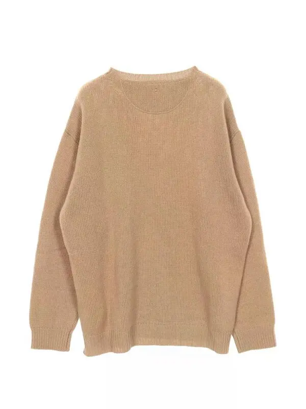 Valentino Garavani Cashmere Crew Neck Sweater - Brown
