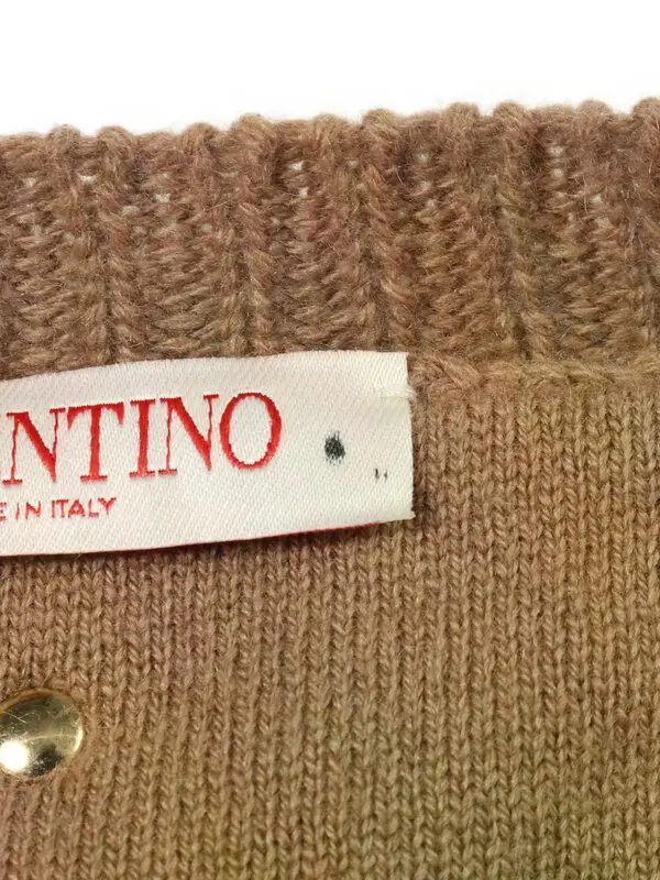 Valentino Garavani Cashmere Crew Neck Sweater - Brown