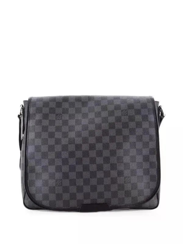 LOUIS VUITTON Daniel Messenger Bag Damier Graphite Mm Crossbody Bag - Black