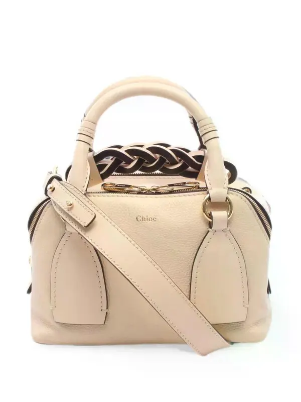 Chloé 2010s Daria Leather Tote Bag - Neutrals