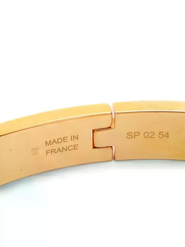Hermès Tone Enamel Mini Click Kelly Bangle